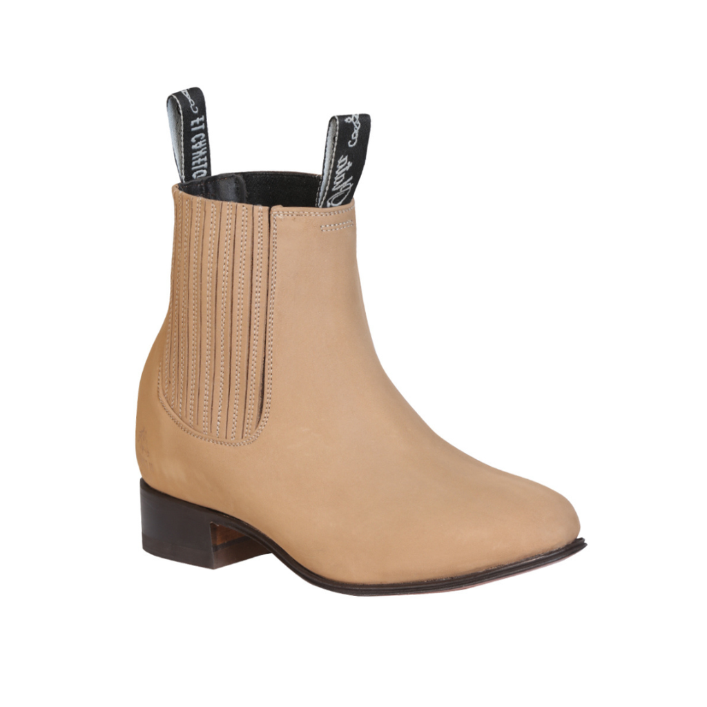 Canelo Charro Boot - Nobuck - Beige – MexWest