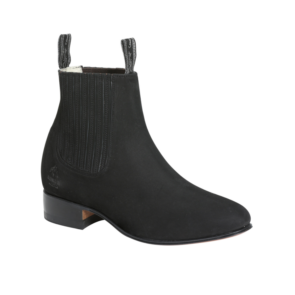 Canelo Charro Boot - Black Nobuck – MexWest