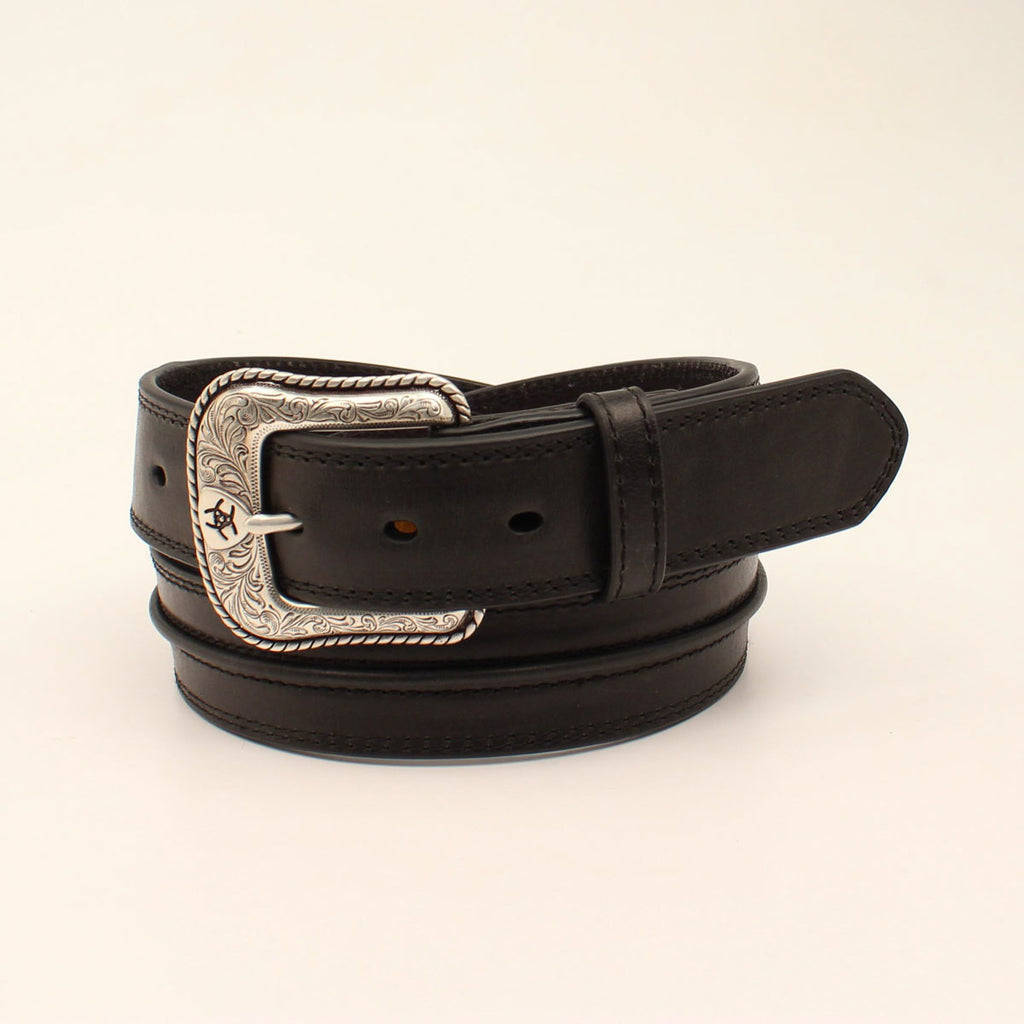 Ariat Men's Black Half Center Bump Western Belt – MexWest