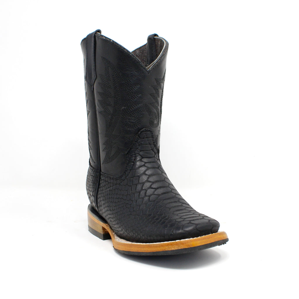 Ranchers Boys Square Toe Faux Python Cowboy Boot – MexWest