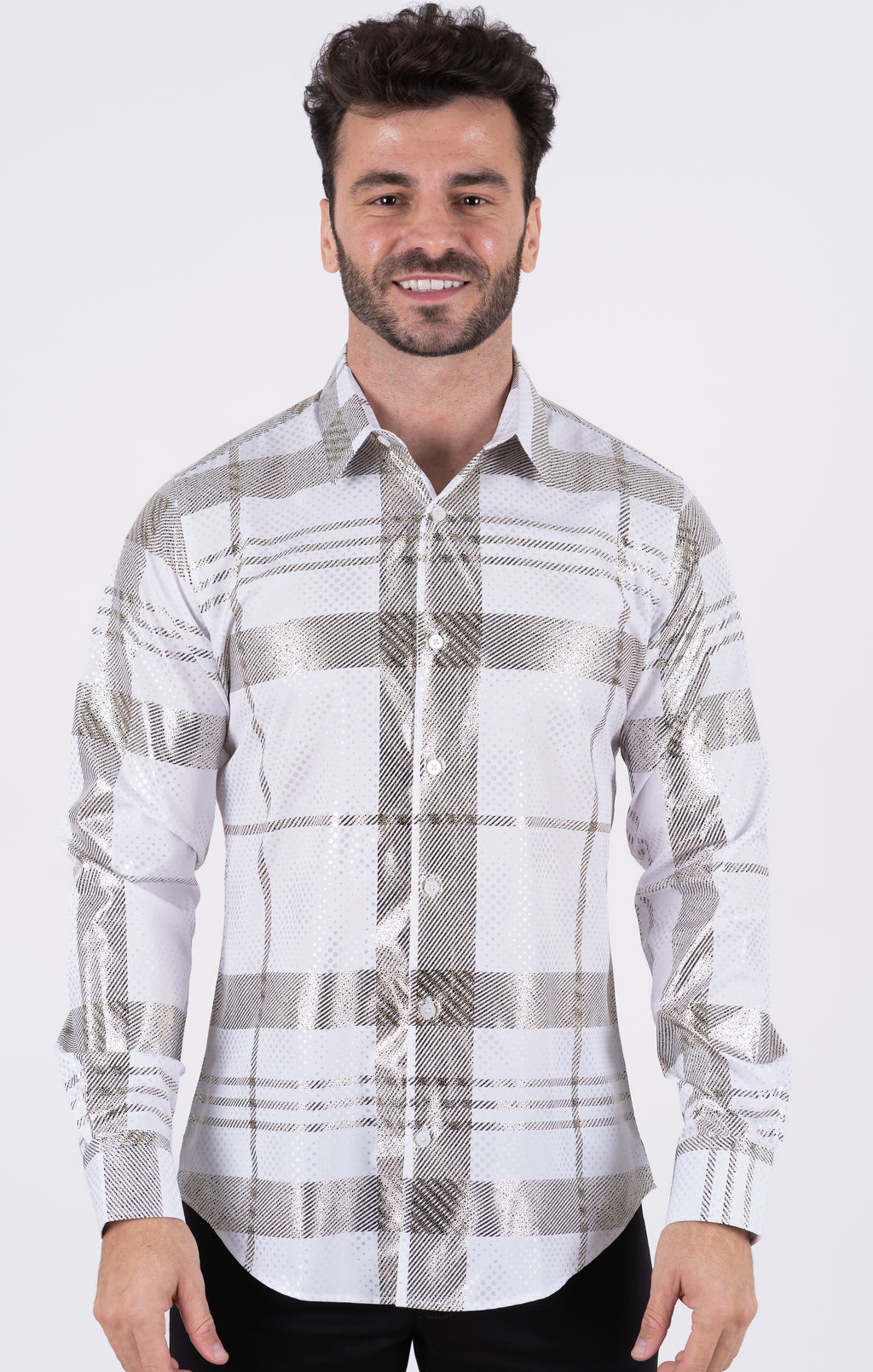 Platini Men’s White Premium Double Foil Shirt – MexWest